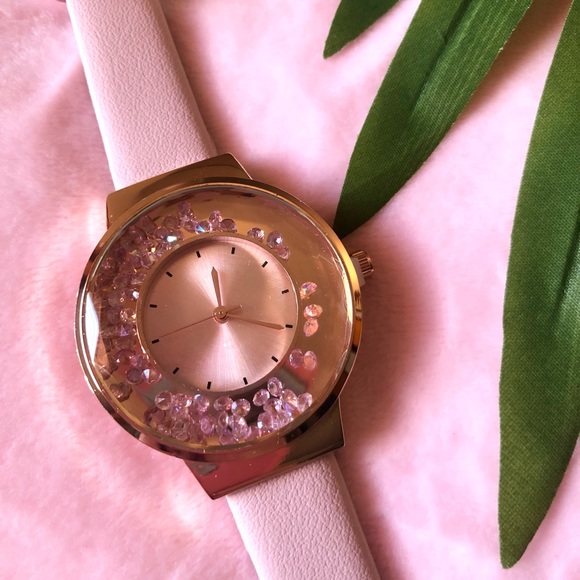 Accessories | Crystal Pink Watch | Poshmark